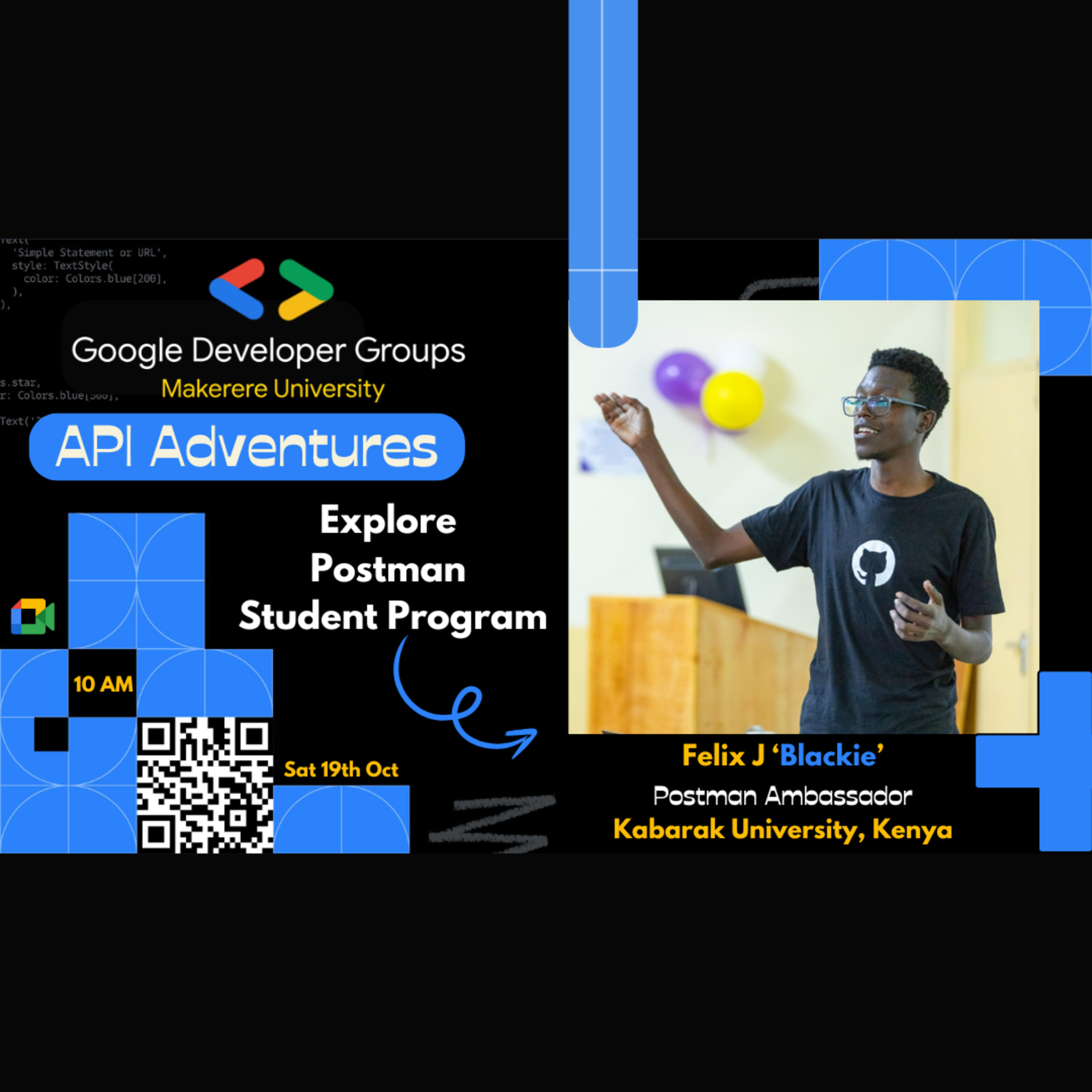 See Postman and APIs Adventure💥 at Google Developer Groups GDG on Campus Makerere University ...